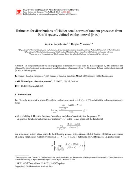 pdf estimates for distributions of hölder semi norms of random