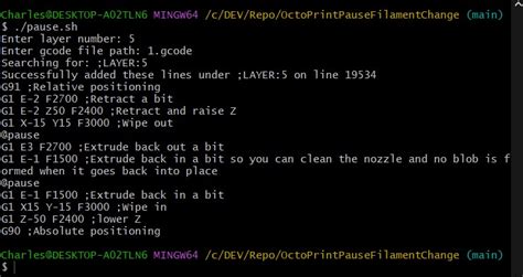 GitHub DIYCharles OctoPrintPauseFilamentChange Script To Pause Print At A Layer To Change