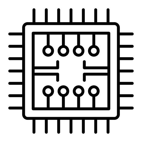 Microchip Icon Style 7244961 Vector Art At Vecteezy