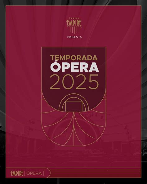 Temporada Ópera 2025 En Alternativa Comunidad En Escena