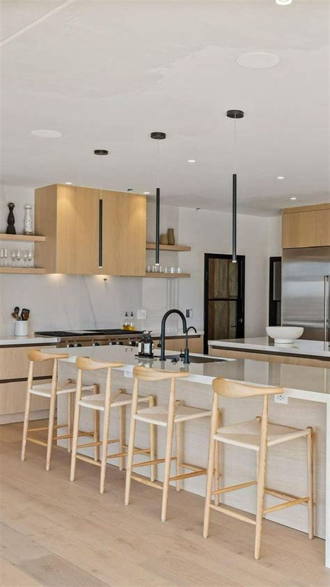 The Stunning Shinnoki Kitchen With Porcelain Counters And Backsplash