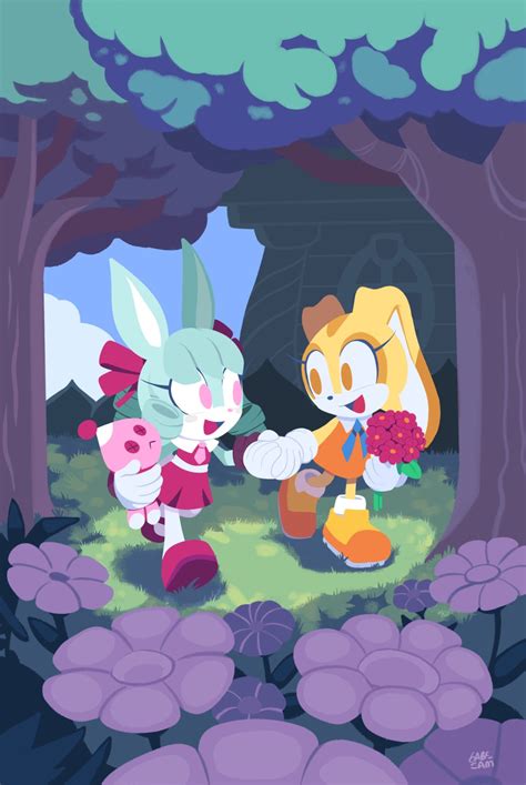 Cream The Rabbit Neutral Chao And Anya The Rabbit Original And 1