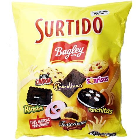 Surtido Bagley Assorted Galletitas Cookies Sonrisas Chocolinas