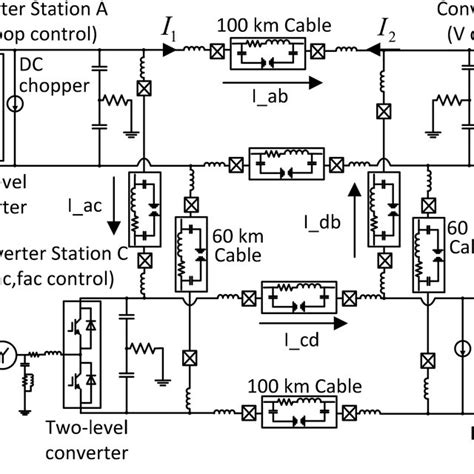 Schematic Diagram Of The Multi Terminal Vsc Hvdc System Download
