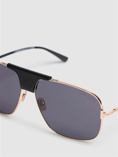 Tom Ford Tex Aviator Metal Sunglasses Tom Ford