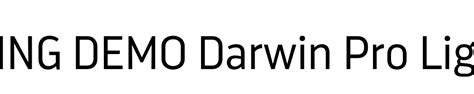 Demo Darwin Pro Light Regular Free Fonts Helvetica Neue Font Free Download