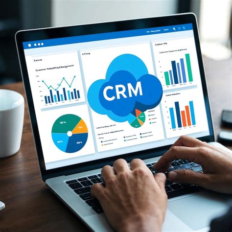 Professional Crm Image With Advanced Software Interface Premium Ai Generated Image