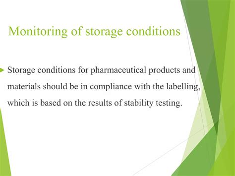 Storage Conditions For Excipients Ppt Storage Conditions For Excipients Ppt