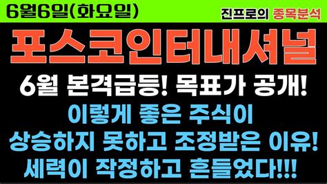포스코인터내셔널 장기투자하세요숨겨진 보석입니다포스코인터내셔널주가포스코엠텍포스코인터내셔널주가전망포스코홀딩스포스코dx급등주추천 세력주 진프로 Youtube