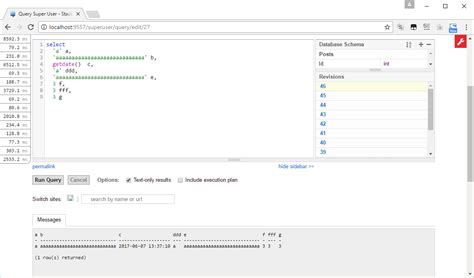 Sede Text Only Output Column Width Is Not Correct For Datetime Columns
