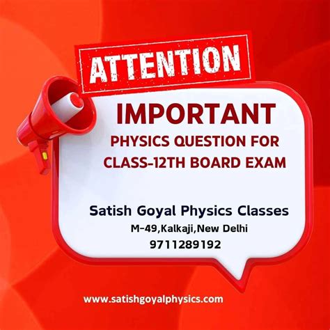 High Weightage Topic And Questions For Class 12 Physics Cbse Exam