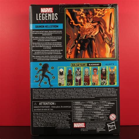 Strange Tales Marvel Legends Daimon Hellstrom Build A Figure Blackheart Video Review And