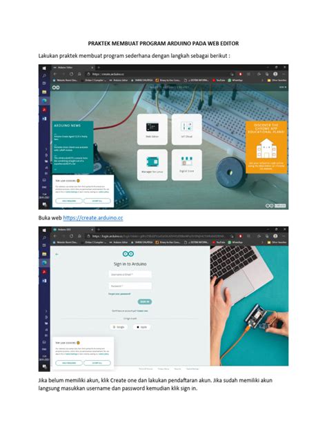 praktek membuat program arduino pada web editor pdf