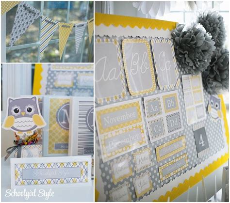 Yellow And Gray Classroom Decor At Alannah Godfrey Blog