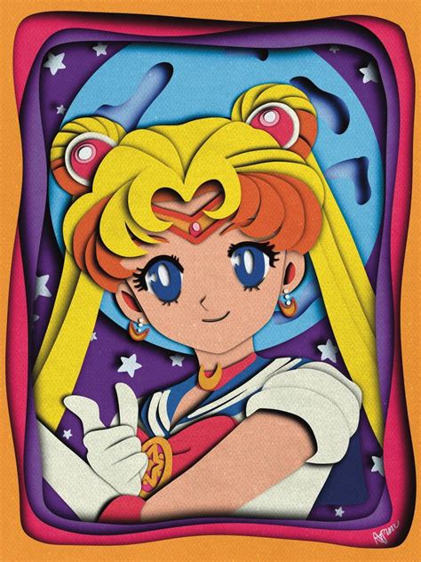 Sailor Moon Poster Anime Art Print Sailor Moon Art Etsy