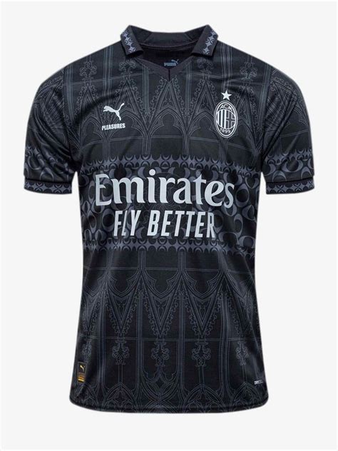 Ac Milan Fourth Jersey Pleasures Dark Version 23 24 Season India