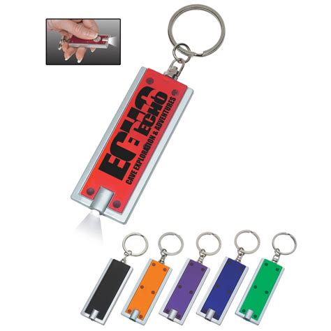 Customized Rectangular Led Keychains Keychain Flashlights