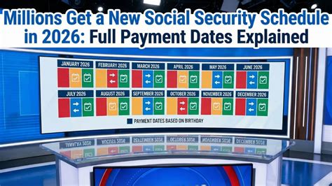 Millions Get A New Social Security Schedule In 2026 Full Payment Dates