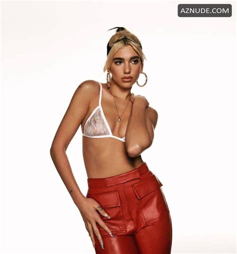Dua Lipa Photographed In A See Through Bra Promoting Her New Music Video Aznude