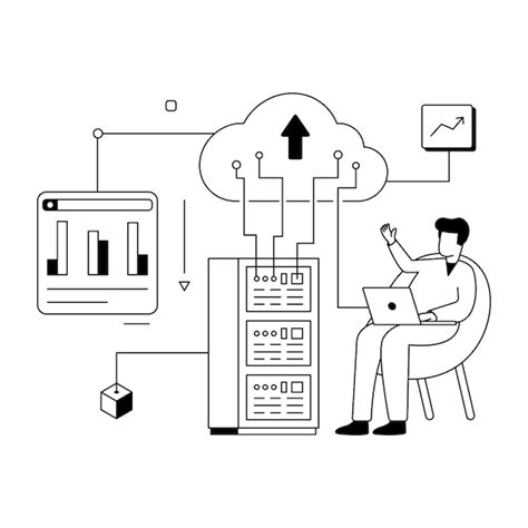 Premium Vector An Editable Illustration Of Online Analytics