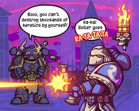 Boltgun Is Cool Warhammer 40000 Boltgun Know Your Meme