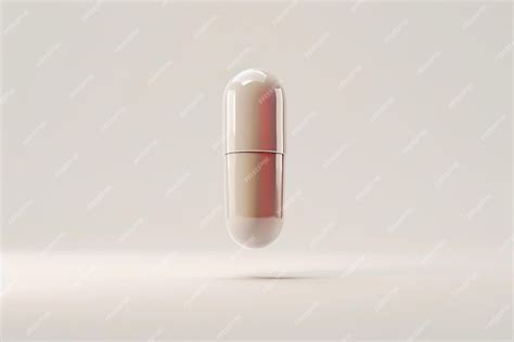 Premium Photo A Pill Shaped Object Floating In The Air