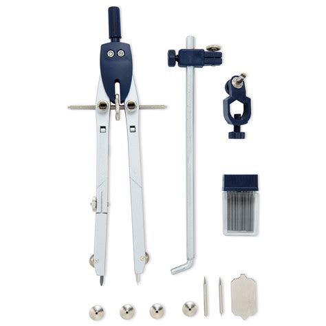 Mr Pen Professional Metal Compass With Wheel And Lock For Geometry D