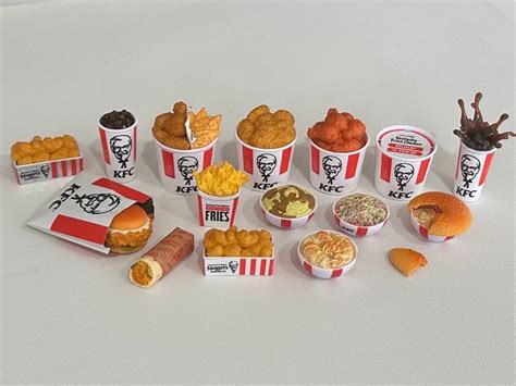 Kfc Mini Brands Miniature Toys Collectible Mini Toy Food Etsy