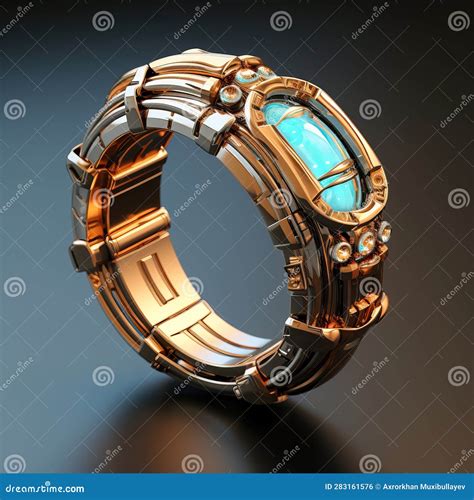 Futuristic Ring Ai Generated Stock Illustration Illustration Of