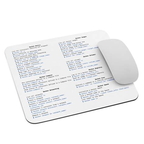 Docker Mouse Pad Cheat Sheet Programmer Developer Mouse Pad Holiday T For Colleague Friend