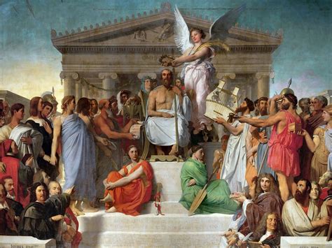 The Apotheosis Of Homer Ingres Description Key Aspects
