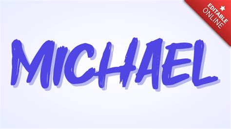 Michael Font Text Effect Generator