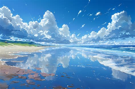 Download Ai Generated Beach Ocean Royalty Free Stock Illustration
