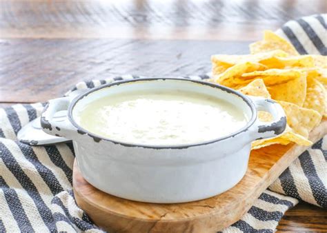 Queso Blanco Dip Easy White Cheese Dip Homemade White Queso With 3