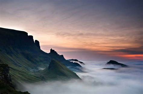Quiraing Sunrise In Scottish Landscape Achmelvich Beach