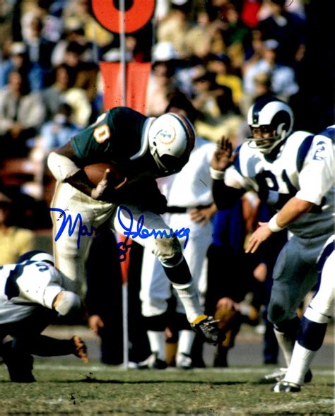 Autographed Marv Fleming 8x10 Miami Dolphins Photo Main Line Autographs