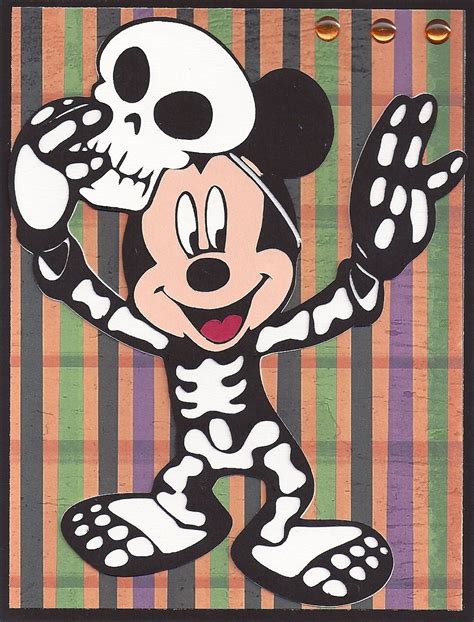 Mickey Mouse Skeleton Was Made From A Coloring Book Image Mickey