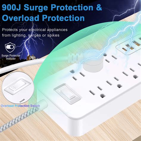 12 In 1 Multi Socket Power Extender Power Board Surge Protector Multi Plug Socket Adapter 8