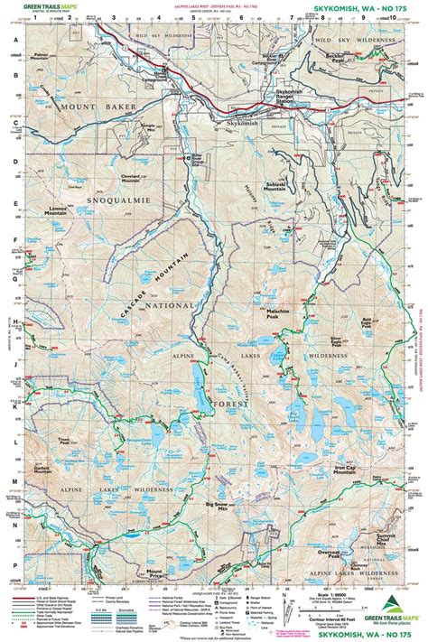Skykomish Wa No 175 Maps Green Trails 9781680514780 Books