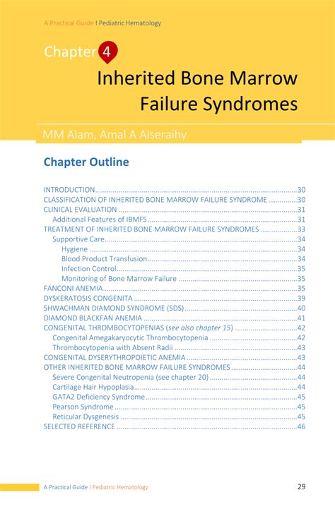 Chapter 4 I Inherited Bone Marrow Failure Syndromes Download
