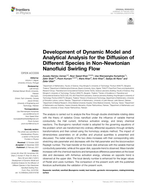 Pdf Development Of Dynamic Model And Analytical Analysis For The Diffusion Of Different