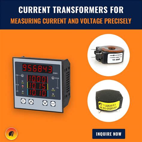 Current Transformers Reduce High Voltage Currents To A Much Lower Value