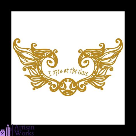 I Open At The Close Svg Harry Potter Svg Harry Potter Gold Inspire