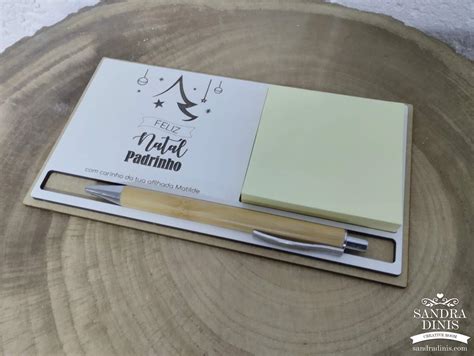 Suporte De Secretária Post It E Caneta