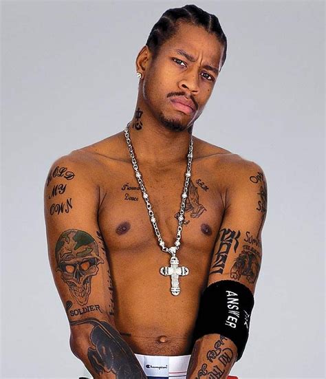 The Most Tattooed Athletes Allen Iverson Panther Tattoo Allen