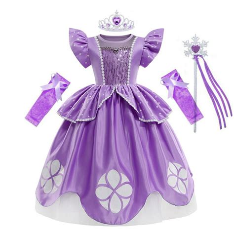 Disfraz De Sofía Para Niñas Primer Vestido De Princesa Para Fiesta De Cumpleaños Vestidos De