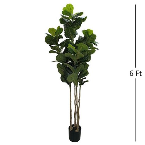 Shop Online Artificial Fiddle Leaf Fig Plant 6 Ft Elen