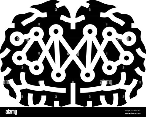 Neural Connectivity Neuroscience Neurology Glyph Icon Vector