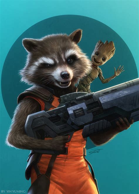 Guardians Of The Galaxy Groot And Rocket
