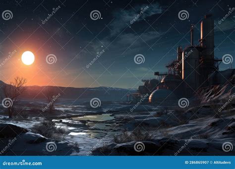 Astronomical Observatory Analyzing Exoplanet Data Stock Image Image